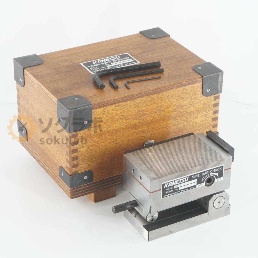[PG]USED 8日保証 KANETSU KANETEC SBP-R713L PERMANENT MAGNETIC SINE BAR CHUCK 小形永磁サインバーチャック [07085 ...