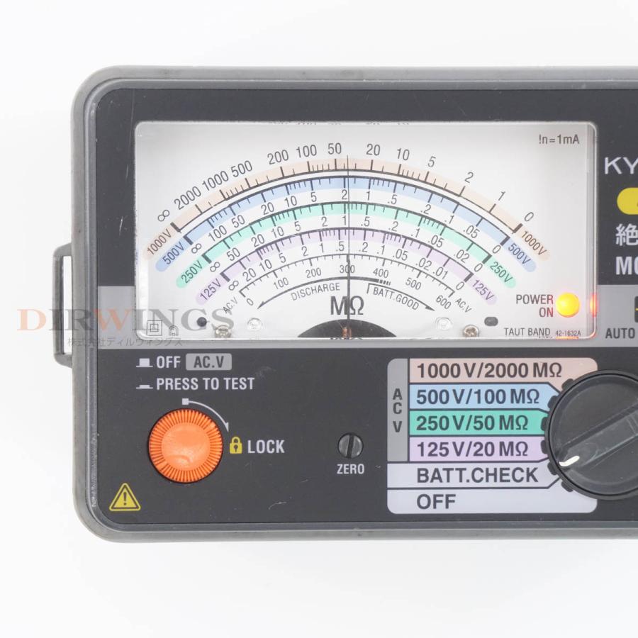 [DW]USED 8日保証 KYORITSU 3315 4RANGE INSULATION TESTER 絶縁抵抗計 4レンジ [07117 ...