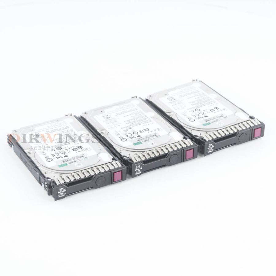[PG]USED 8日保証 3台セット hp MM2000GEFRA 765455-B21 765869 HPE 2TB SATA HDD ハードディスク DS 7.2K 2.5インチ ...
