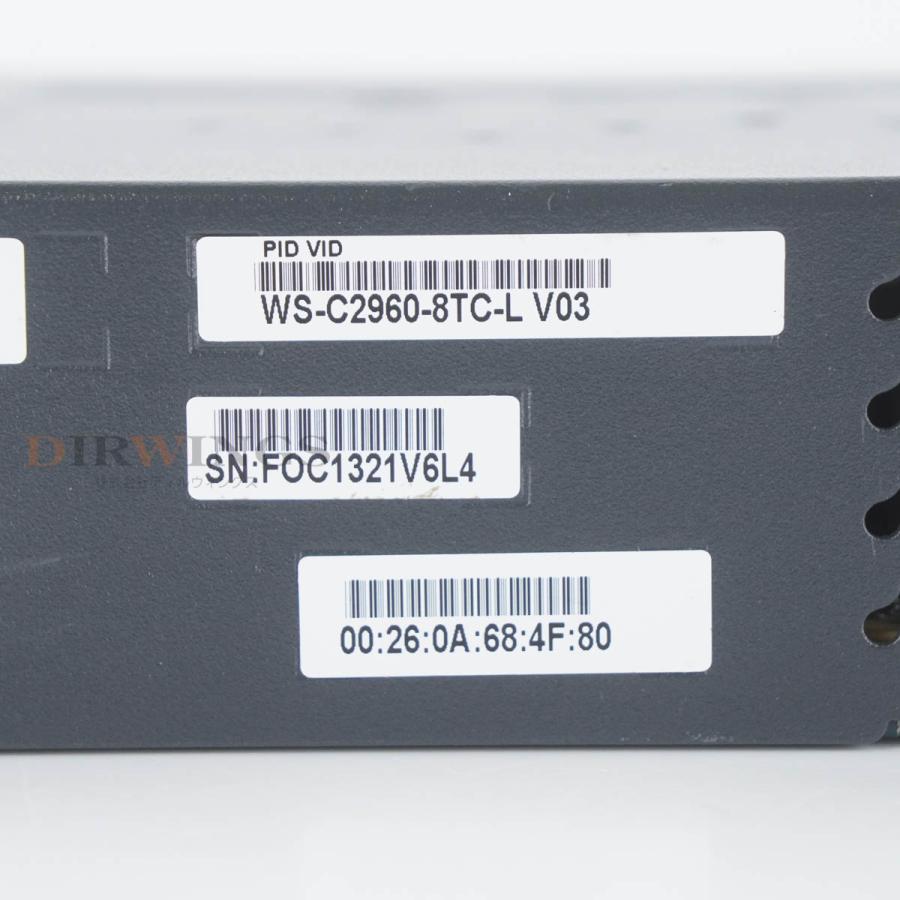 [PG]USED 8日保証 CISCO WS-C2960-8TC-L V03 Catalyst 2960 Switch スイッチ [07120-0383] : DIRWINGSショップ ...