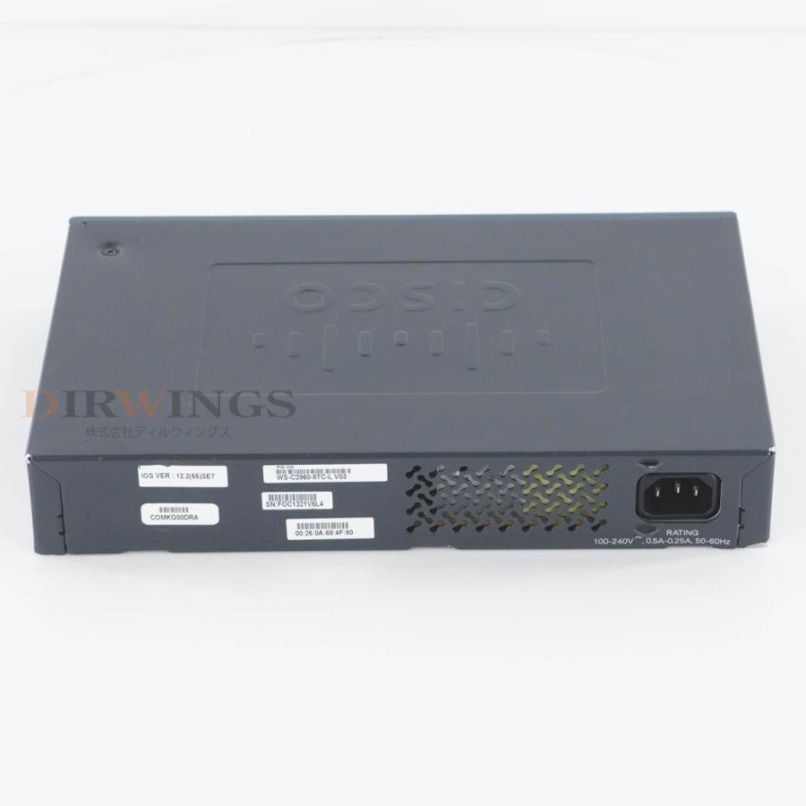 [PG]USED 8日保証 CISCO WS-C2960-8TC-L V03 Catalyst 2960 Switch スイッチ [07120-0383] : DIRWINGSショップ ...