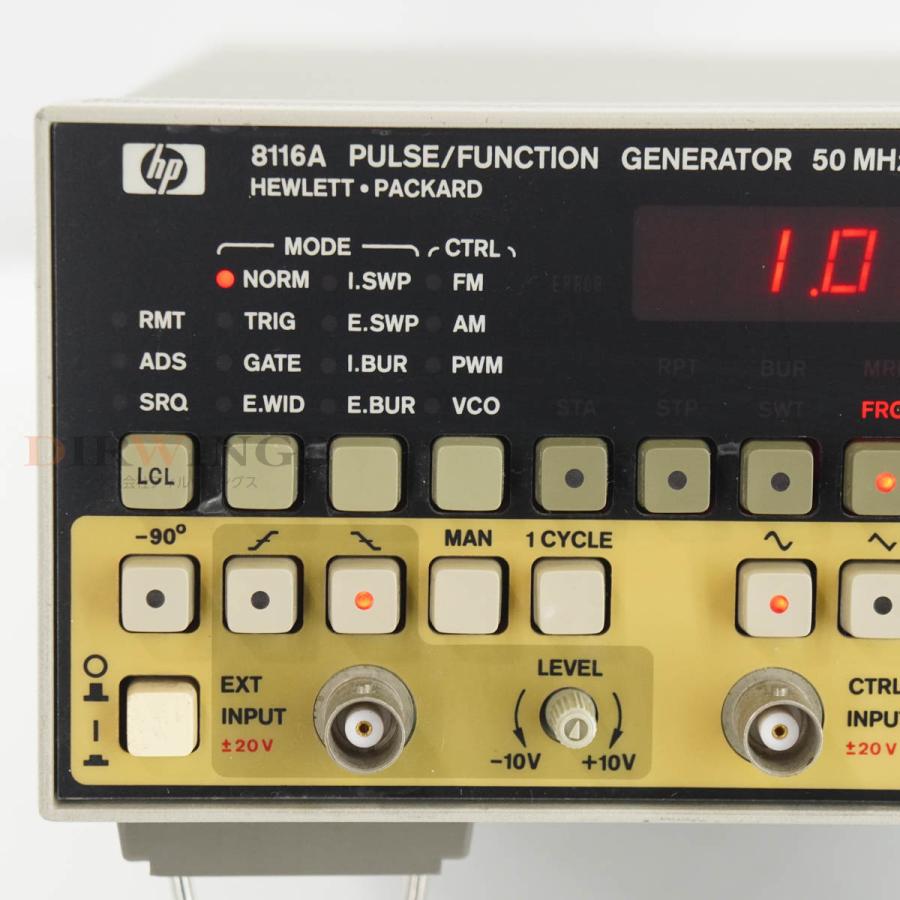 [JB]USED 保証なし hp 8116A PULSE/FUNCTION GENERATOR パルス ファンクションジェネレーター OPT ...