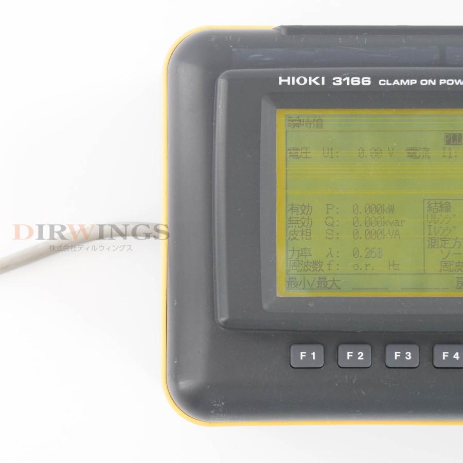[DW]USED 8日保証 HIOKI 3166 CLAMP ON POWER HiTESTER クランプオンパワーハイテスター 9291*3 ...