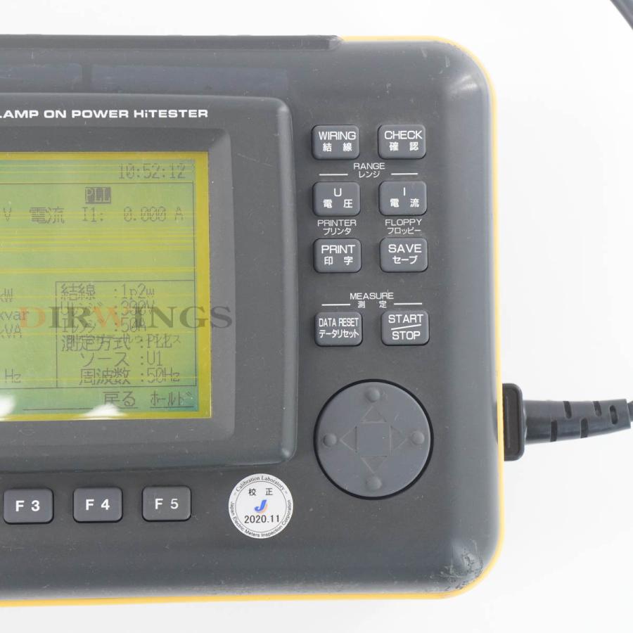 [DW]USED 8日保証 HIOKI 3166 CLAMP ON POWER HiTESTER クランプオンパワーハイテスター 9291*3 ...
