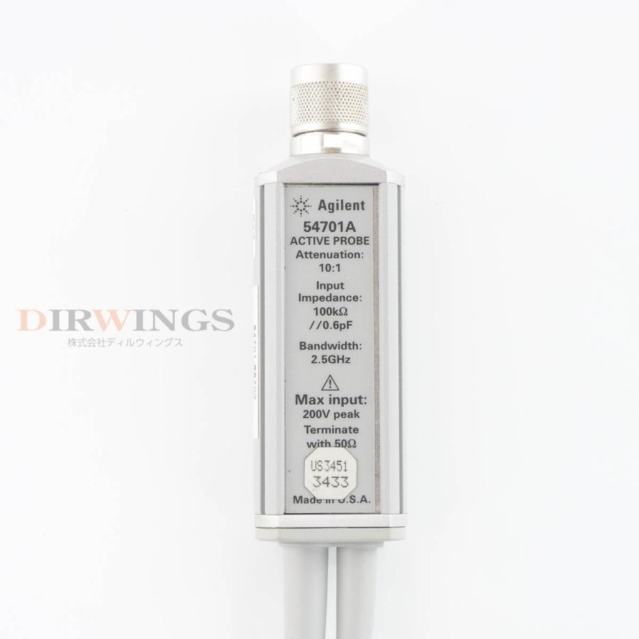 [DW]USED 8日保証 Agilent 54701A ACTIVE PROBE アクティブプローブ 2.5GHz 100kΩ 0.6pF ...