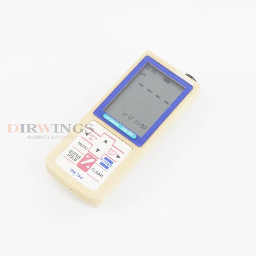[DW]USED 8日保証 TOA DKK HM-31P pH METER ポータブルpH計 pHメーター 電極付 GST-2739C(3 ...