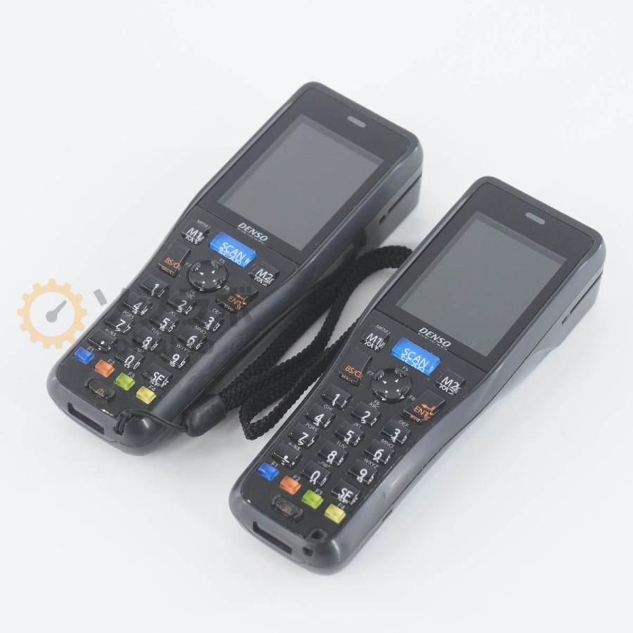 [PG]USED 8日保証 2台セット DENSO BHT-1505B BK 32MB ハンディターミナル CU-AL1 ACアダプター 電源 ...