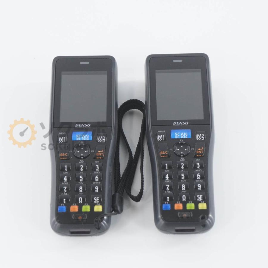 [PG]USED 8日保証 2台セット DENSO BHT-1505B BK 32MB ハンディターミナル CU-AL1 ACアダプター 電源 ...