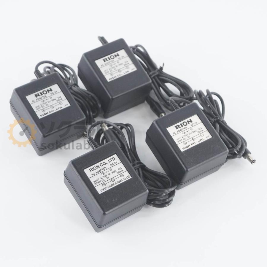 [DW]USED 8日保証 4個セット RION NC-34 AC ADAPTER ACアダプター [07194-0147 ...