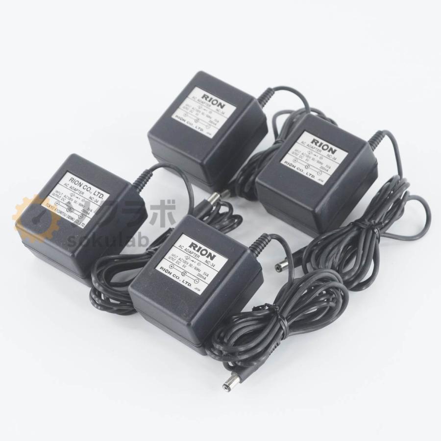 [DW]USED 8日保証 4個セット RION NC-34 AC ADAPTER ACアダプター [07194-0147 ...