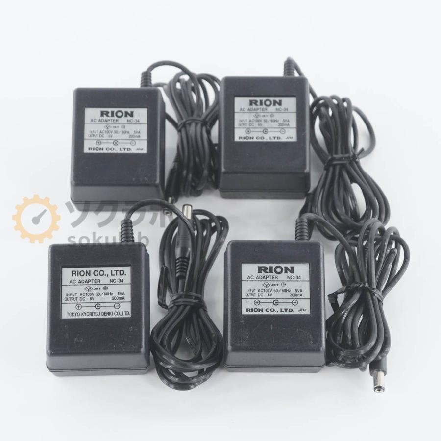 [DW]USED 8日保証 4個セット RION NC-34 AC ADAPTER ACアダプター [07194-0147] : ソクラボ ...