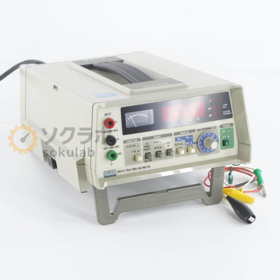 [DW]USED 8日保証 FLUKE 8921A TRUE RMS VOLTMETER 電圧計 ボルトメーター 電源コード [07230 ...