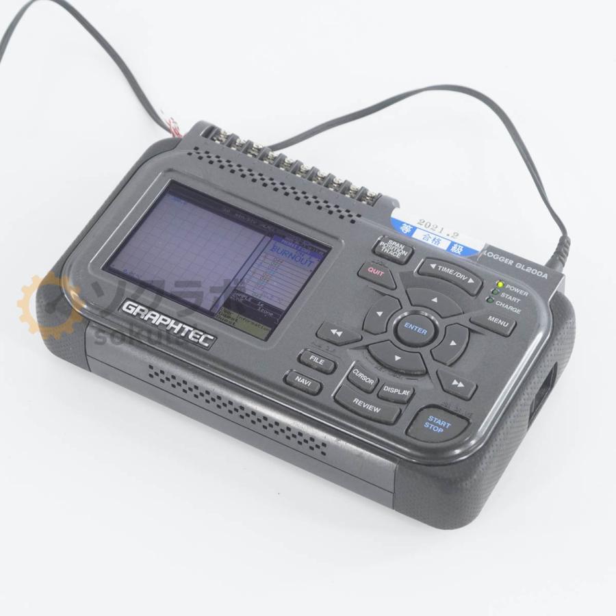 [DW]USED 8日保証 GRAPHTEC GL200A midi LOGGER Data Logger データロガー ACアダプター 電源 ...