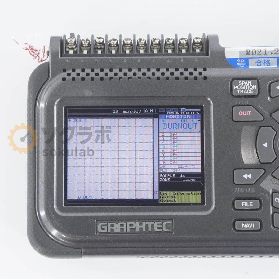 [DW]USED 8日保証 GRAPHTEC GL200A midi LOGGER Data Logger データロガー ACアダプター 電源 ...