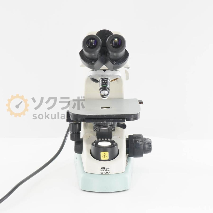 [JB]USED 保証なし NIKON ECLIPSE E100LED MV L E100 Microscope 顕微鏡 CFI 10×/18 BE Plan 20×/0.40 10×/0. ...
