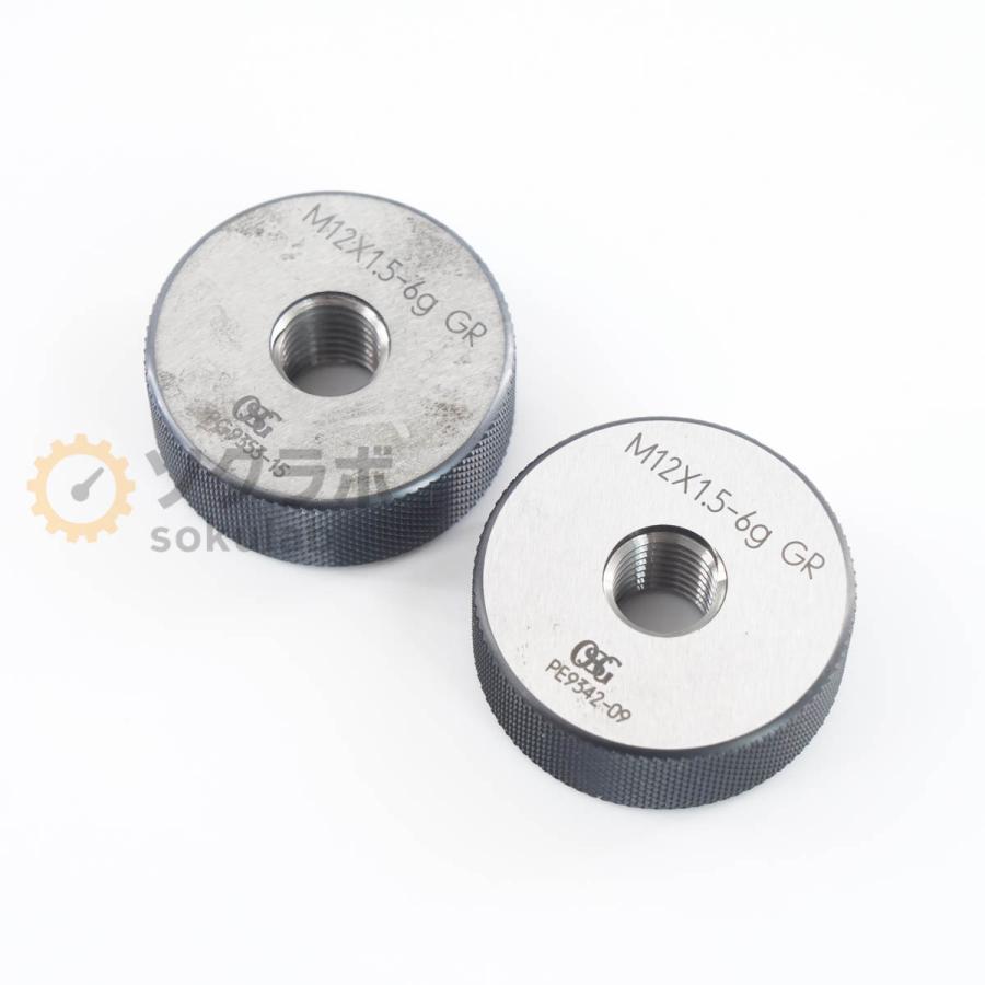 [DW]USED 8日保証 2個セット OSG M12X1.5-6g GR THREAD RING GAUGE ねじリングゲージ ねじゲージ ...
