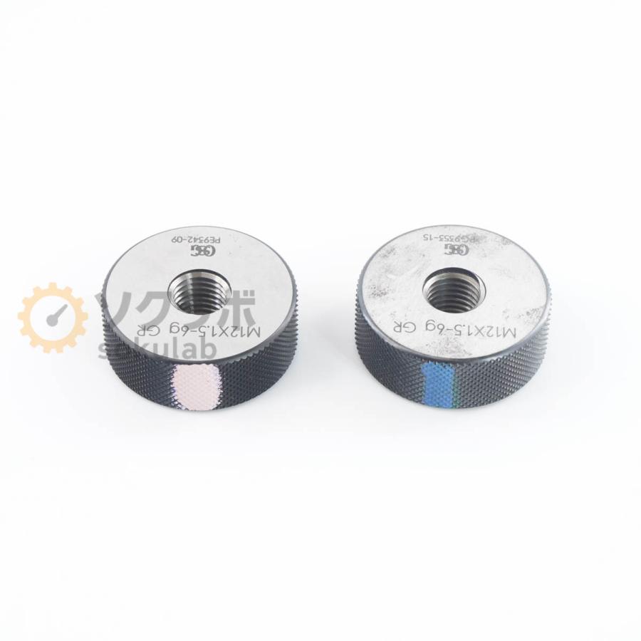 [DW]USED 8日保証 2個セット OSG M12X1.5-6g GR THREAD RING GAUGE ねじリングゲージ ねじゲージ ...