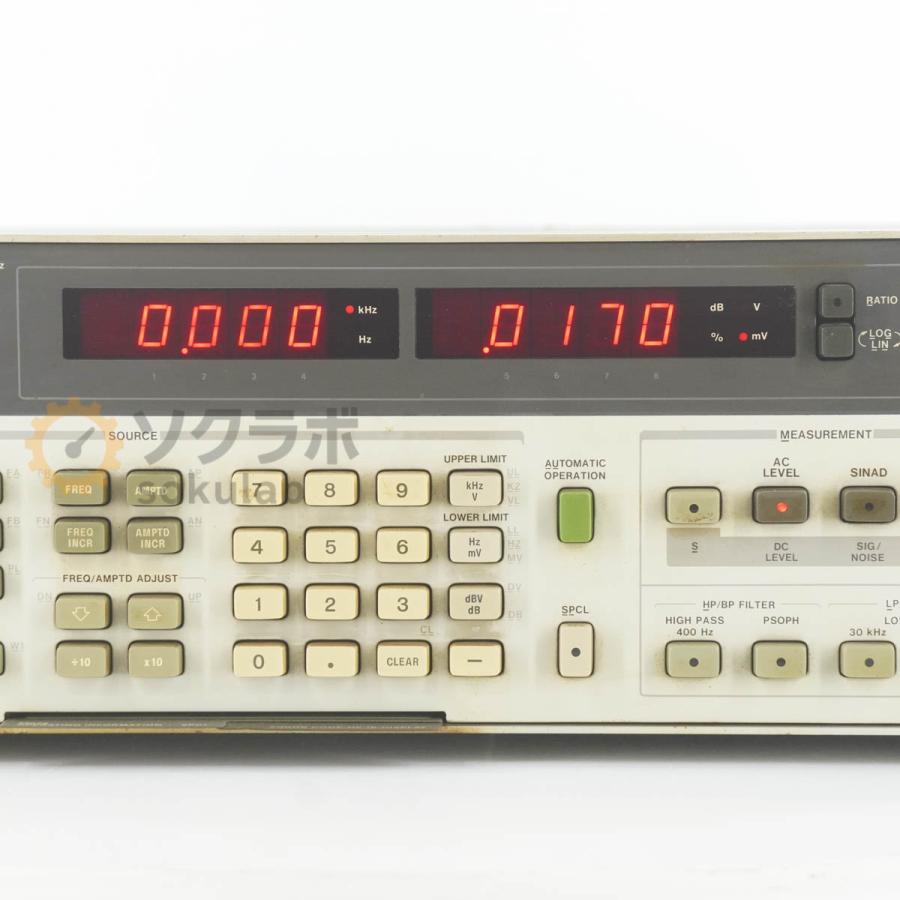 [DW]USED 8日保証 hp 8903A AUDIO ANALYZER オーディオアナライザー 20Hz-100kHz [07400 ...