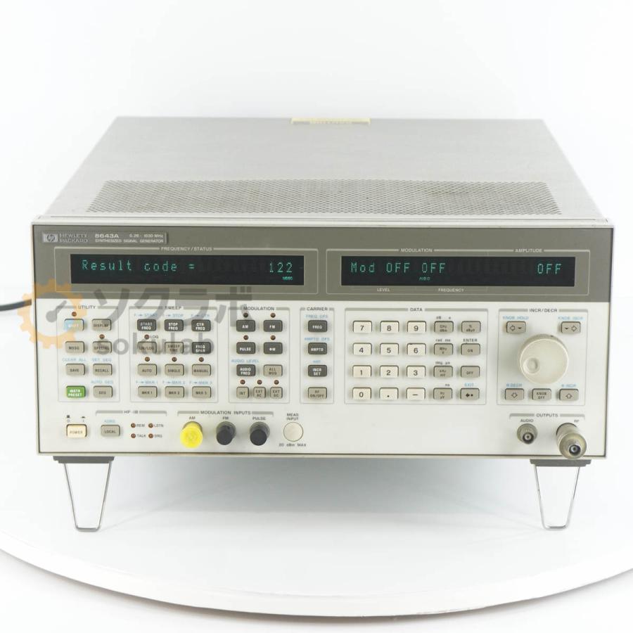 [DW]USED 8日保証 hp 8643A SYNTHESIZED SIGNAL GENERATOR シンセサイズド信号発生器 シグナル ...