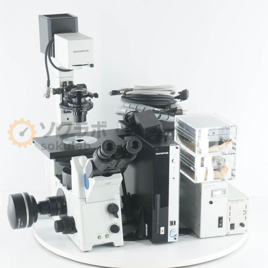 [DW]USED 8日保証 OLYMPUS IX71S1F-3 IX71 Microscope 倒立型リサーチ顕微鏡 WHN10×/22 4× ...