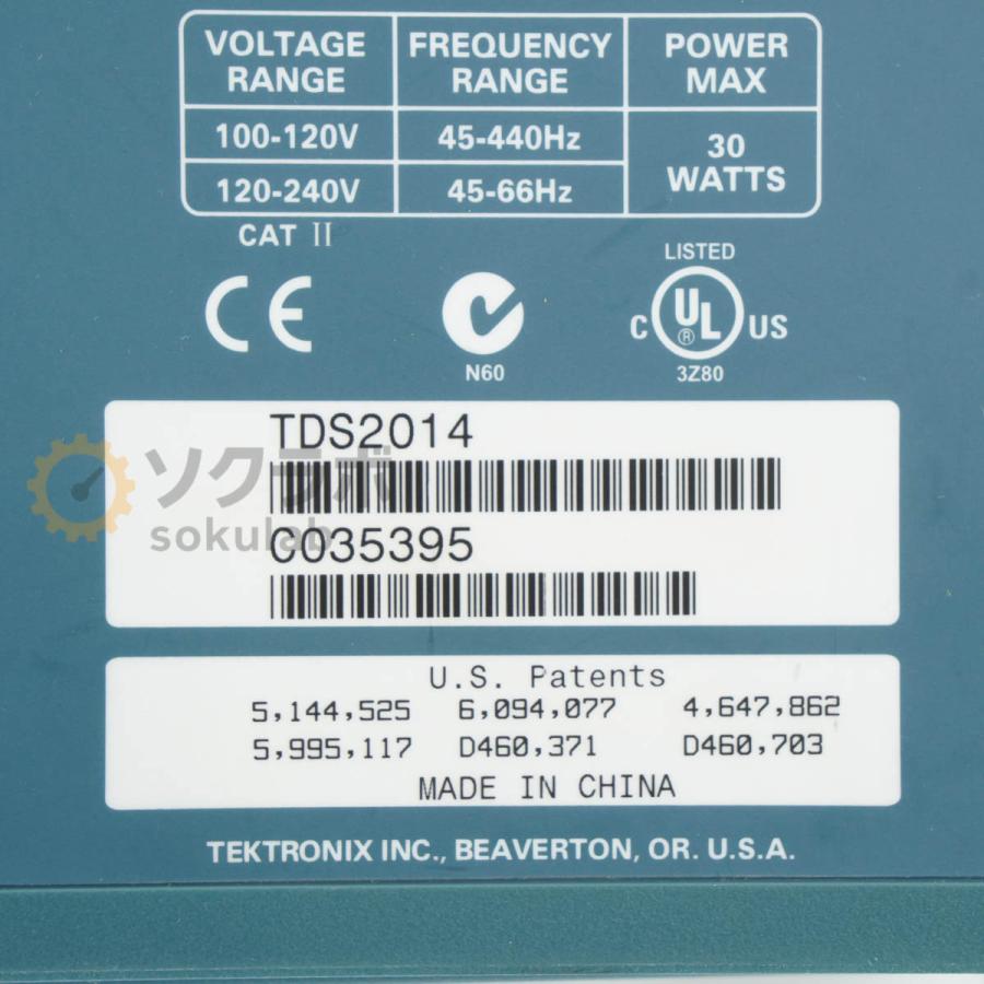 [JB]USED 保証なし Tektronix TDS 2014 TDS2014 TDS2000 DSO DIGITAL STORAGE ...