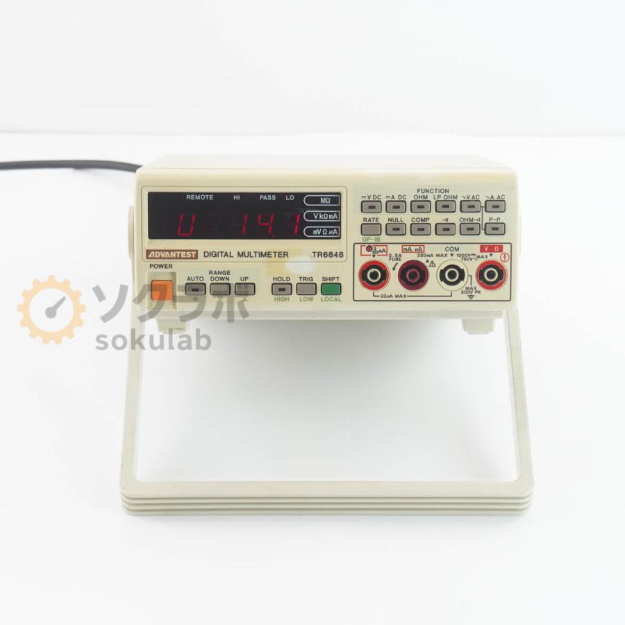 [DW]USED 8日保証 ADVANTEST TR6848 DMM DIGITAL MULTIMETER デジタルマルチメーター ...