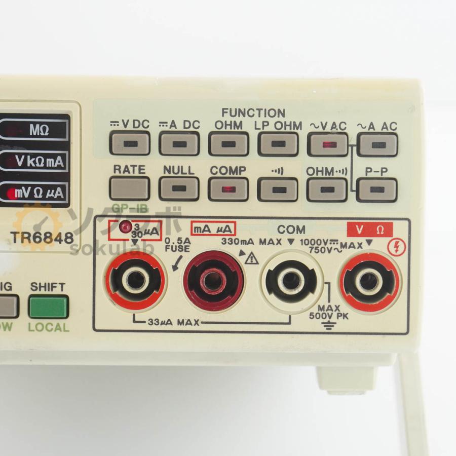 [DW]USED 8日保証 ADVANTEST TR6848 DMM DIGITAL MULTIMETER デジタルマルチメーター ...