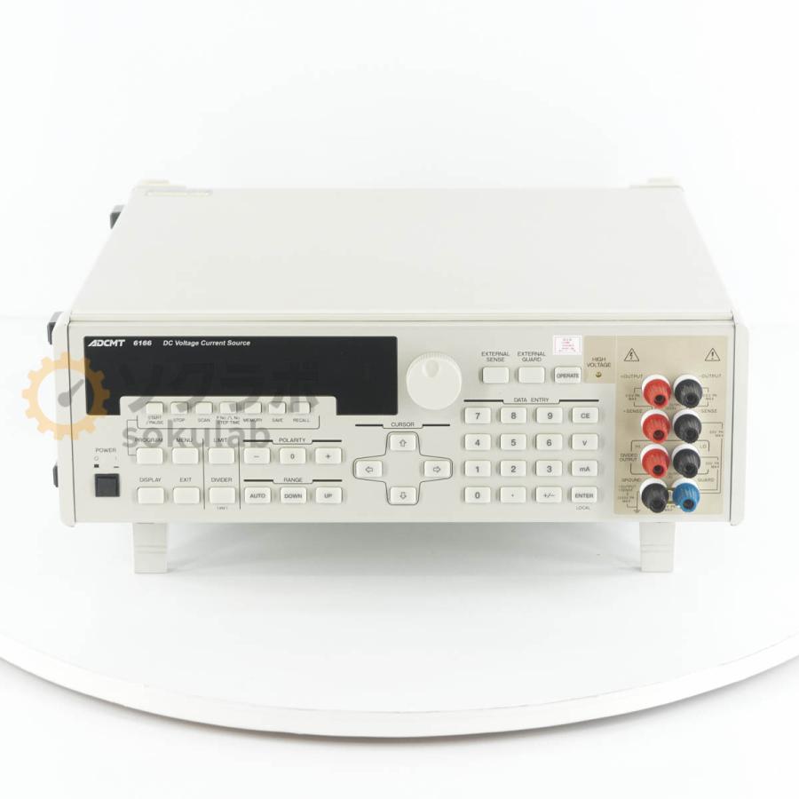 [JB]USED 保証なし ADCMT 6166 DC Voltage Current Source 標準直流電圧/電流発生器 電源コード ...
