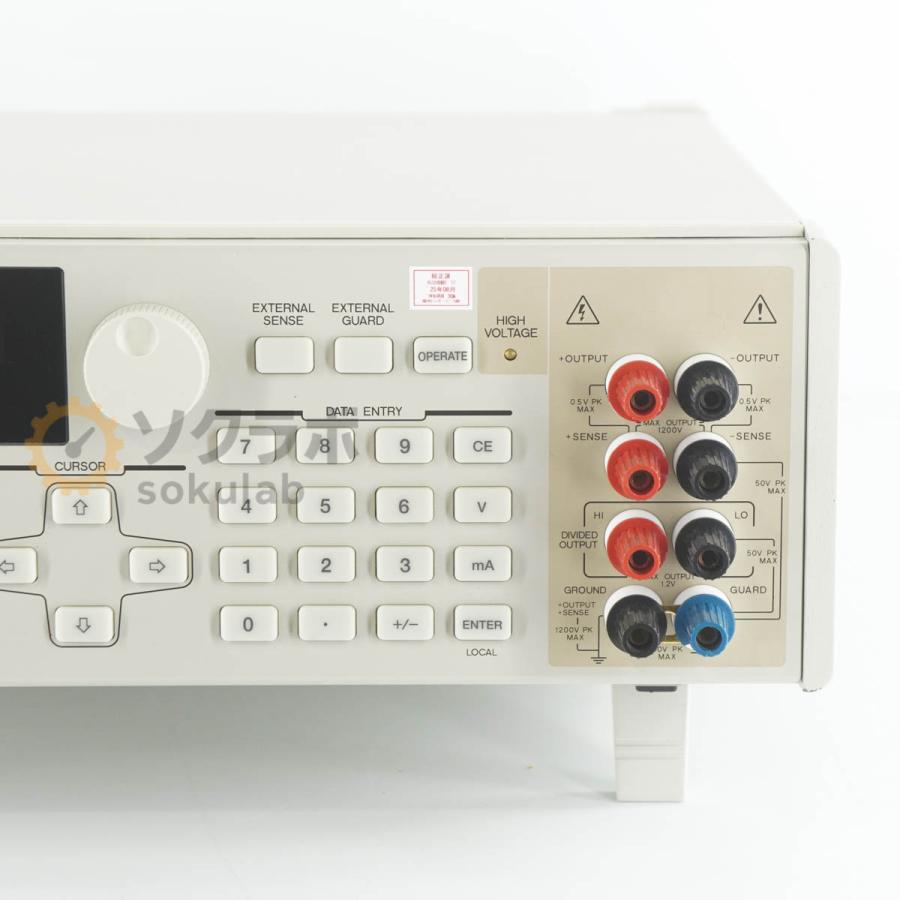 [JB]USED 保証なし ADCMT 6166 DC Voltage Current Source 標準直流電圧/電流発生器 電源コード ...