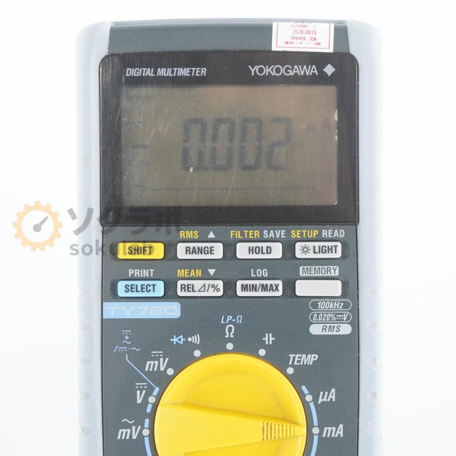 [JB]USED 保証なし YOKOGAWA TY720 DMM DIGITAL MULTIMETER デジタルマルチメーター 取扱説明書 ...