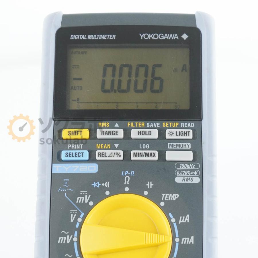 [DW]USED 8日保証 YOKOGAWA TY720 DMM DIGITAL MULTIMETER デジタルマルチメーター 取扱説明書 ...