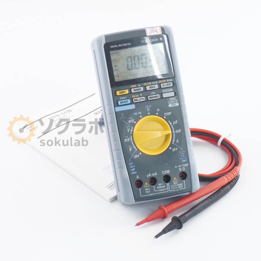[DW]USED 8日保証 10/2024CAL YOKOGAWA TY720 DMM DIGITAL MULTIMETER デジタルマルチ ...