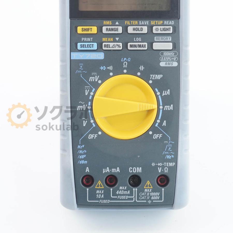 [DW]USED 8日保証 10/2024CAL YOKOGAWA TY720 DMM DIGITAL MULTIMETER デジタルマルチ ...
