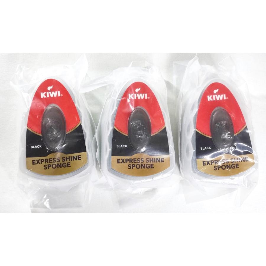 Kiwi キィウイ 靴磨きスポンジ ブラック 3個セット Express 革靴用 つや出し ワックス スポンジタイプ : ディスカウントスクエア - 通販 - Yahoo!ショッピング