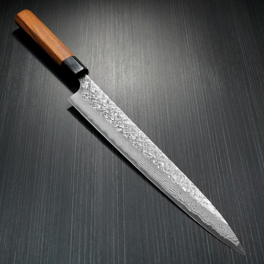 包丁 筋引 270mm 筋引き V金10号 ステンレス ダマスカス 槌目 本 包丁 筋引 270mm 筋引き V金10号 ステンレス ダマスカス 槌目 本