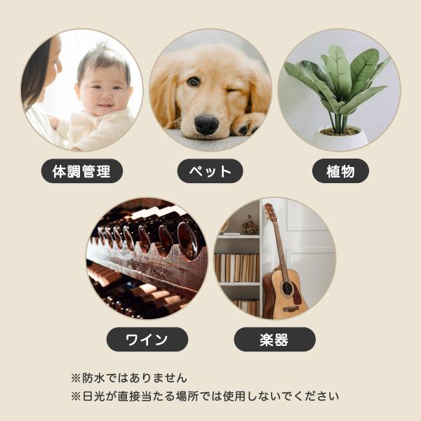 sology EXセンサ温湿度計 温度計 湿度計 ミニ 小型 日本製 高精度 電池不要 室内 見やすい アナログ 卓上 壁掛け 手のひらサイズ ホワイト ENP-02WT : dish ...