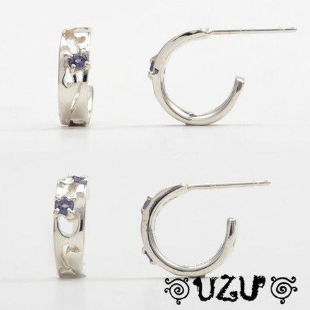 UZU ウズ ピアス レディース アクセサリー MI-159 シルバー925 鏡面仕上げ アイオライト : 正規品取扱店 Jewelry&Watch STT - 通販 - Yahoo!ショッピング