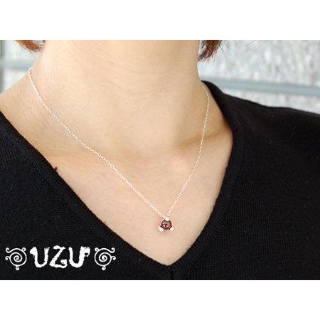 ウズ UZU ネックレス レディース アクセサリー シルバー925 ペンダント ムーンストーン オレンジムーンストーン ガーネット アメジスト 純正チェーン付き NE-12 : ne-12 ...
