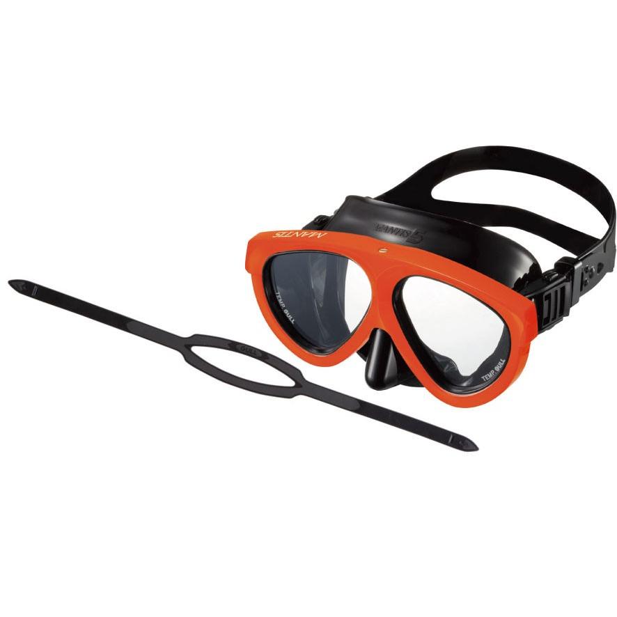 GULL MASKBAND LONG DX （マスクバンドロングDX＆マンティス5BK（セイフオレンジ）シリコンセット）【GM-1039】 送料無料 : 街のダイビング屋さん - 通販 ...