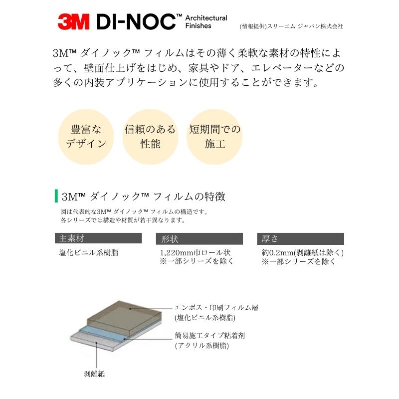 3M 【無料サンプルあり】 3M(TM) ダイノック(TM) フィルム ME-2560 ME2560 122cm巾 : DIY内装店 - 通販 - Yahoo!ショッピング