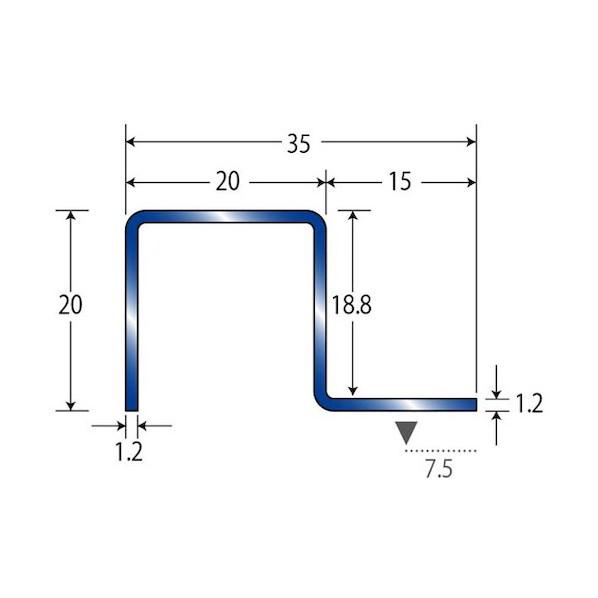 アシスト 20-370 チャンネル見切り 穴明 2.00M 20-370220 : DIY FACTORY ONLINE SHOP - 通販 - Yahoo!ショッピング