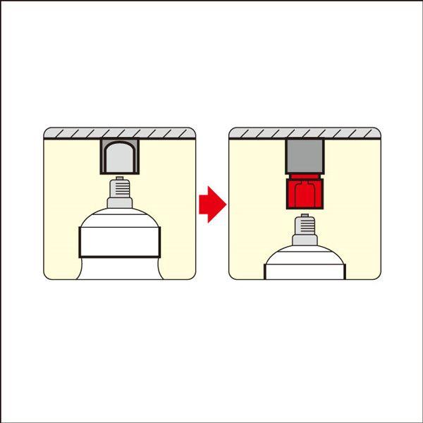 エスコ E26/E17電球ソケット交換アダプター EA758XZ-1 : DIY FACTORY ONLINE SHOP - 通販 - Yahoo!ショッピング