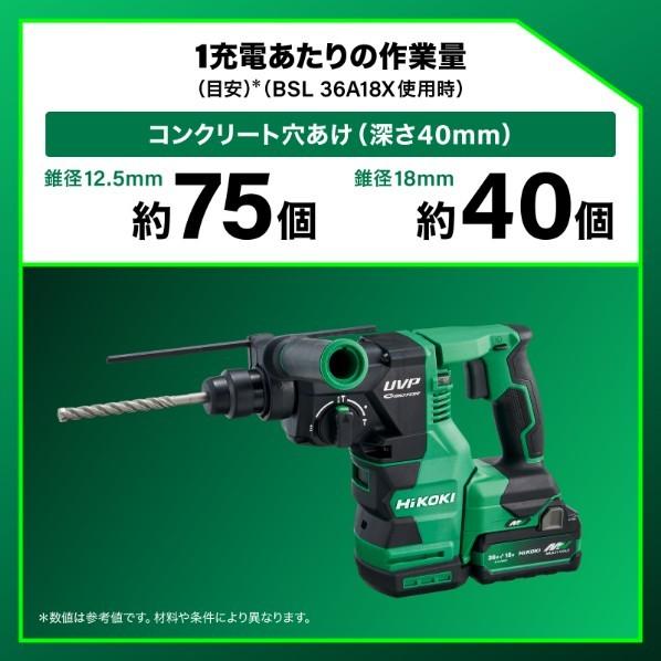 HiKOKI HiKOKI(ハイコーキ) 36V ロータリーハンマードリル フルセット(電池2個) ストロングブラック DH3628DA(2XPBZ) 1台 : DIY FACTORY ...