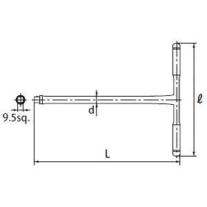 KTC ネプロス 9.5sq.T形ハンドル NBHT3 : DIY FACTORY ONLINE SHOP - 通販 - Yahoo!ショッピング