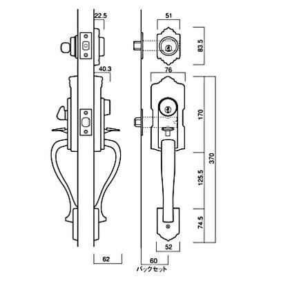 長沢製作所 アスカTU203 ツーロック ジャーマンブロンズ 24511GB : DIY FACTORY ONLINE SHOP - 通販 ...