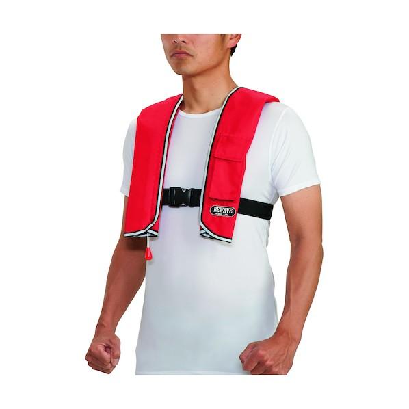 オーシャンライフ 手動膨張式ショルダータイプ 小型船舶用ライフジャケット レッド TYPE A LG3RD 環境改善用品 防災・防犯用品 避難用品(代引不可)【送料無料】 オーシャン・ライフ 手動膨張式ショルダータイプ 小型船舶用ライフ