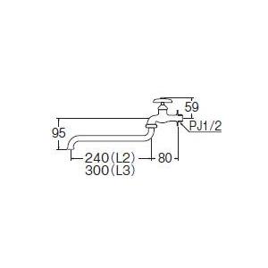 SANEI 自在水栓 A10J-L2-13 : DIY FACTORY ONLINE SHOP - 通販 - Yahoo!ショッピング