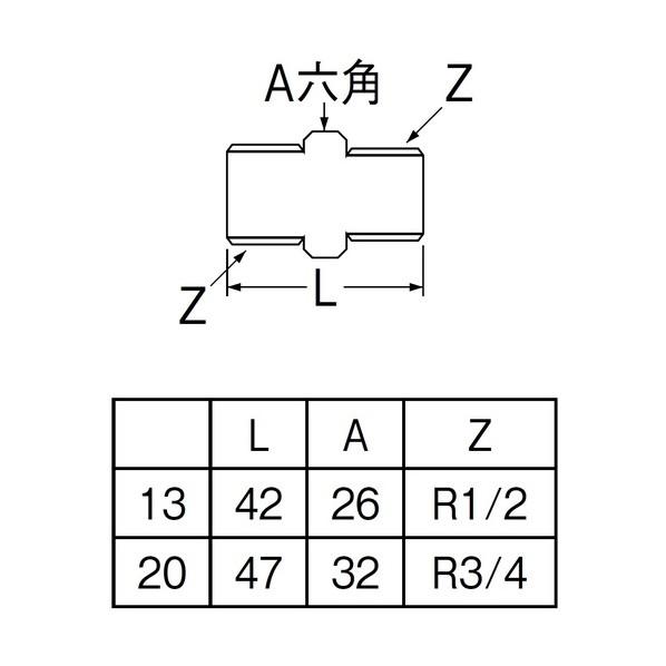 サンエイ 砲金六角ニップル JT700-20 : DIY FACTORY ONLINE SHOP - 通販 - Yahoo!ショッピング