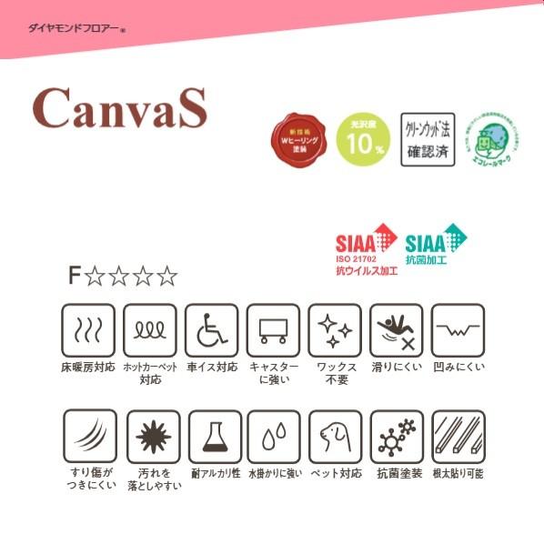 東洋テックス ダイヤモンドフロアー キャンバス 床材 フローリング材 ビンテージオーク柄 12×303×1818mm CS5S 6枚 ...