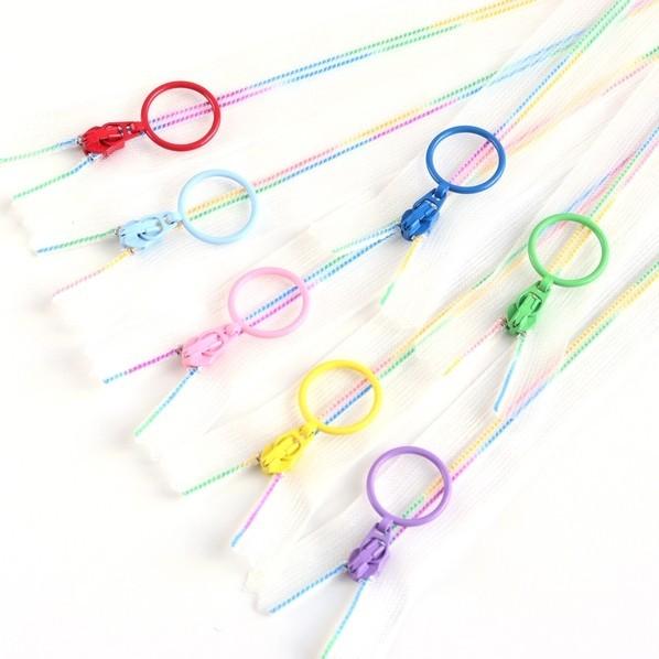 YKK Y.K.K スケルトンファスナー レインボー MIX 30cm×25cm×05cm SKF30-7MIX 7本 : DIY ...